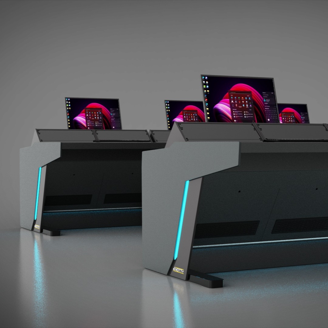 Broadcast One Desk | Broadcast Furniture | Knotty