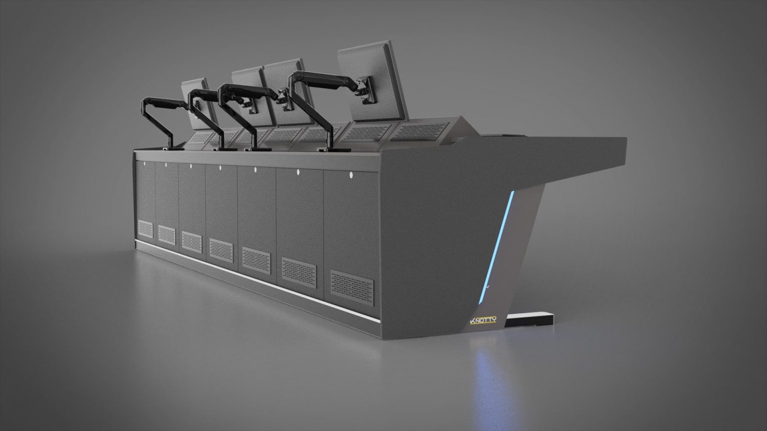 Broadcast One Desk | Broadcast Furniture | Knotty